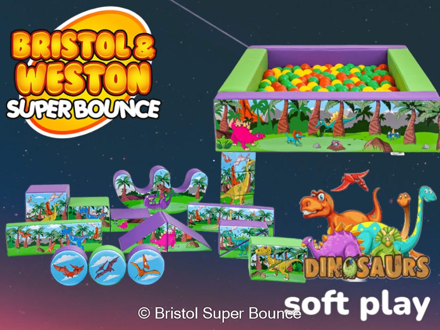 Dinosaur soft play and ball pond - Bouncy Castle Hire in Bristol ...