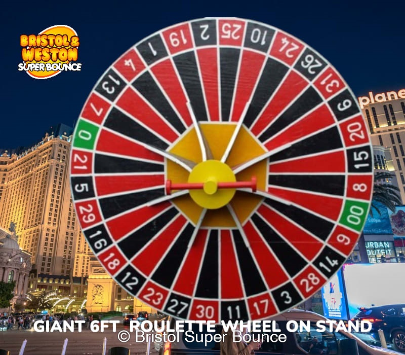 Giant 6ft Roulette wheel prop - Bouncy Castle Hire in Bristol, Weston ...